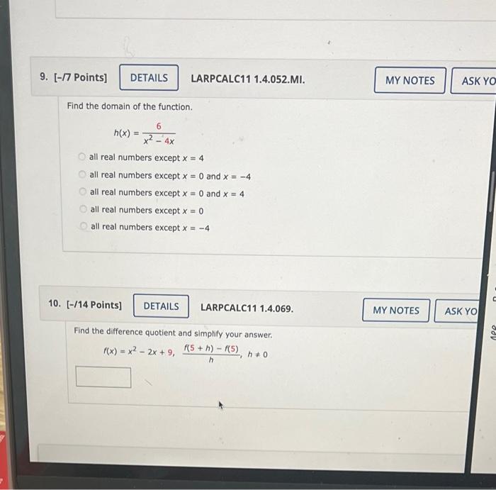 Solved Find all real values of x for which f(x)=0. (Enter | Chegg.com
