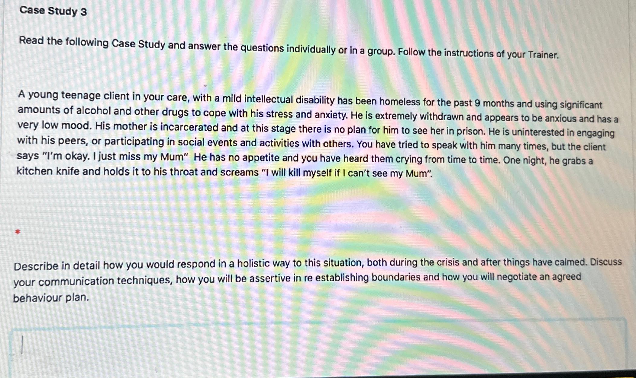 Solved Case Study 3Read the following Case Study and answer | Chegg.com