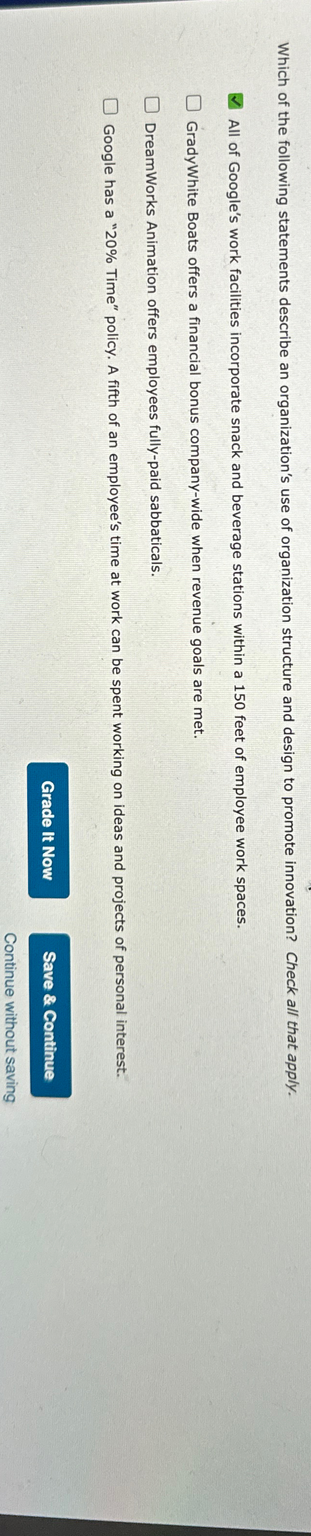 Solved Which of the following statements describe an | Chegg.com