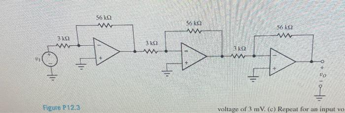 Solved 12.7. An amplifier is formed by cascading the three | Chegg.com