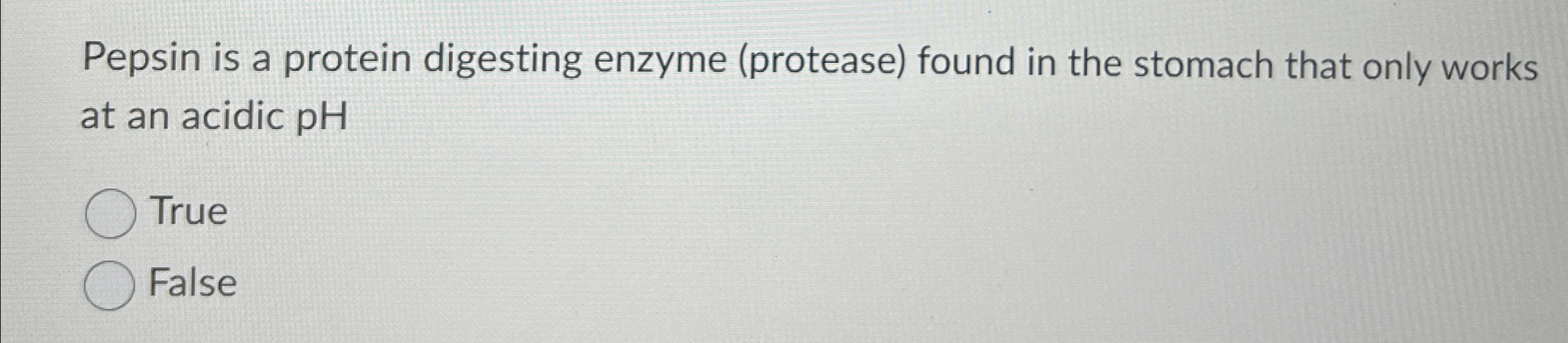 Solved Pepsin is a protein digesting enzyme (protease) | Chegg.com