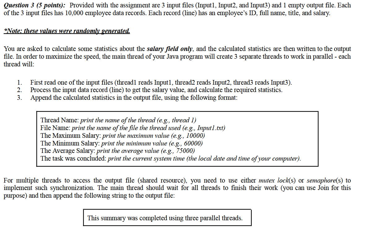 Solved Question 3 (5 ﻿points): Provided with the assignment | Chegg.com