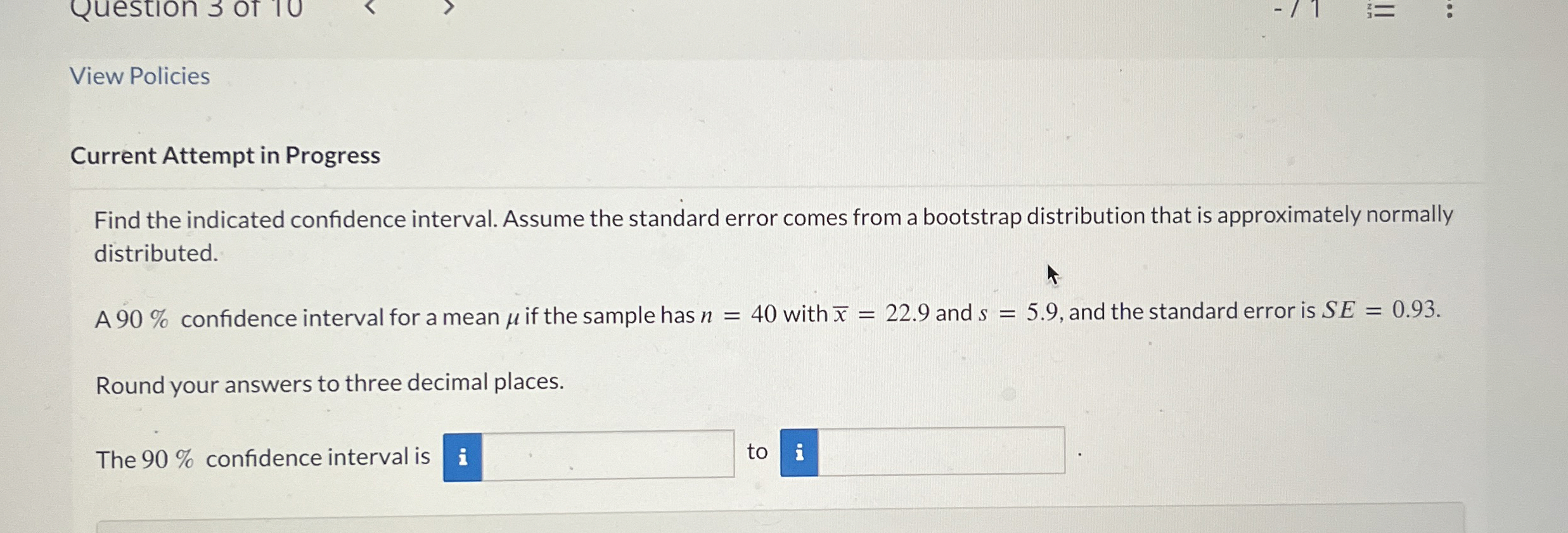 Solved View PoliciesCurrent Attempt in ProgressFind the | Chegg.com