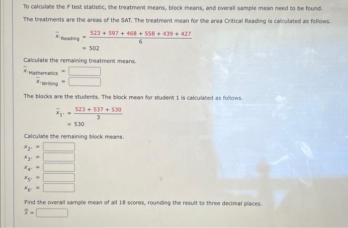 Solved Step 3 The given data are below. Student x2. = 1 2 = | Chegg.com