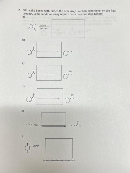 Solved 2. Fill in the boxes with either the necessary | Chegg.com