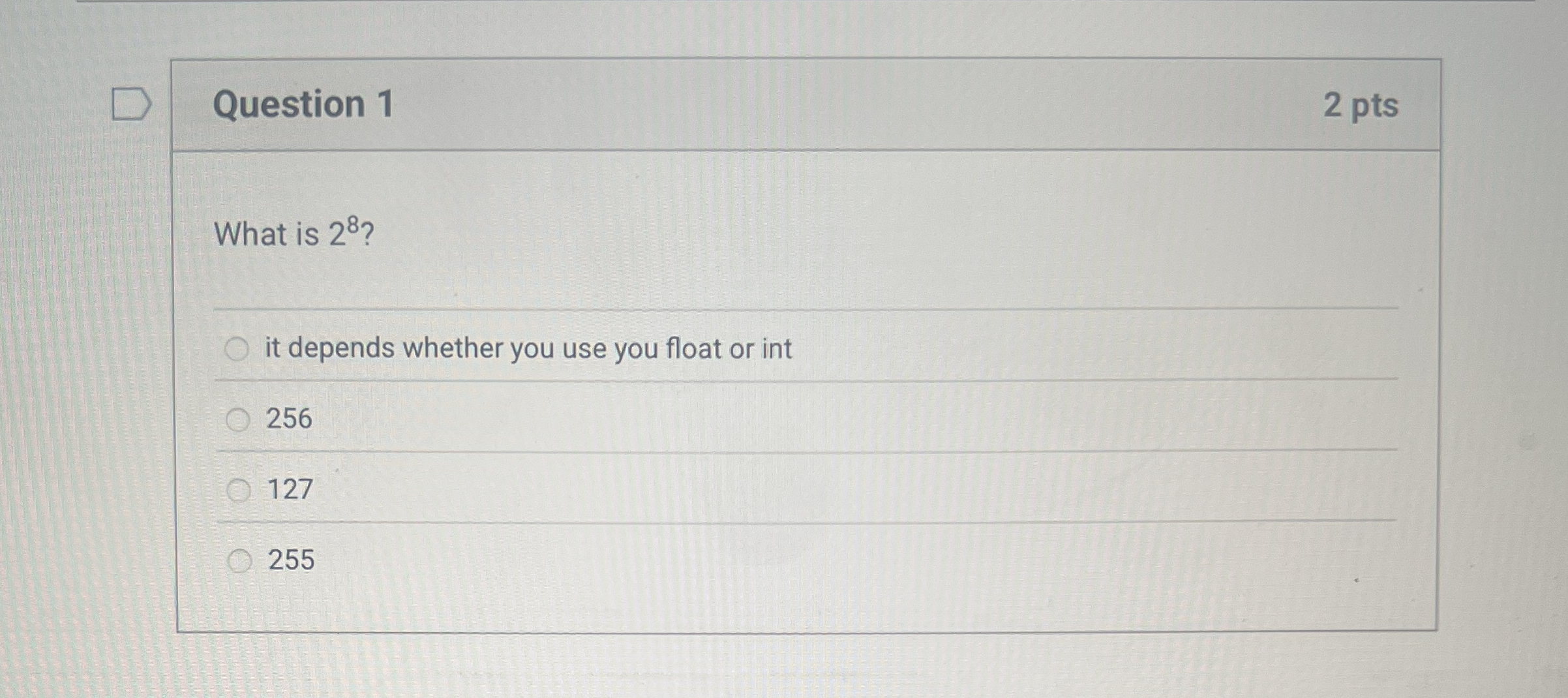 Solved Question 12 ﻿ptsWhat is 28?it depends whether you use | Chegg.com