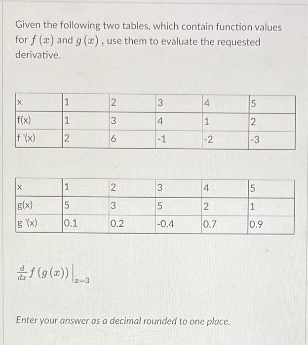 Solved Given the following two tables, which contain | Chegg.com