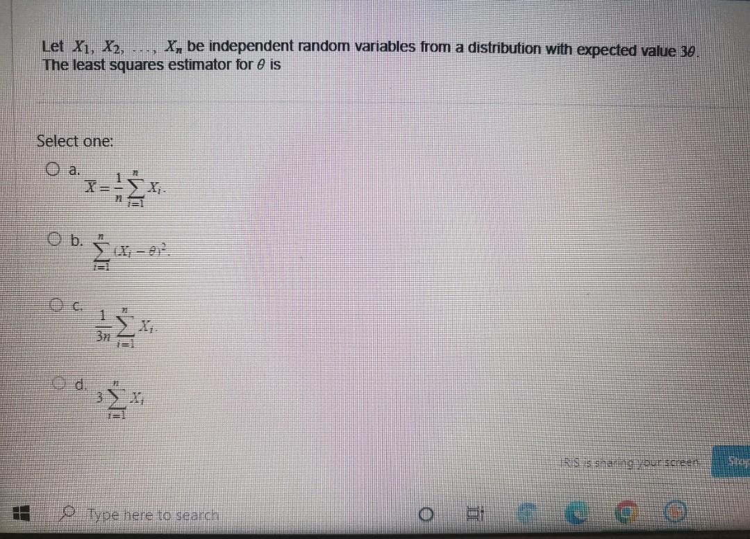 Solved Let X1,X2,…,Xn be independent random variables from a | Chegg.com