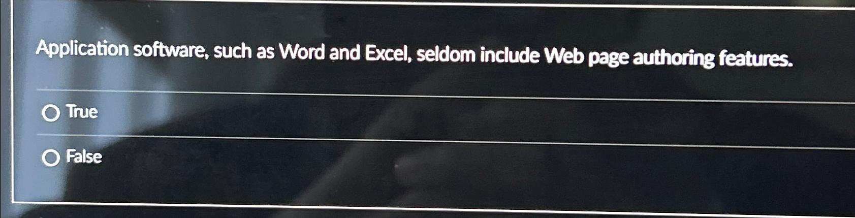Solved Application software, such as Word and Excel, seldom | Chegg.com