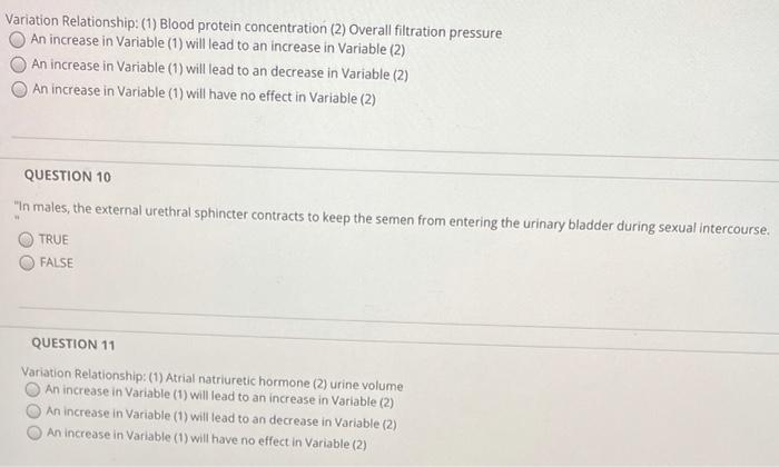Solved Variation Relationship: (1) Blood protein | Chegg.com