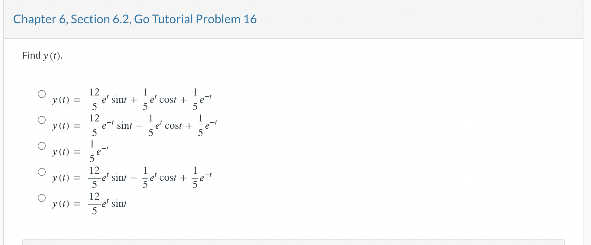 Solved Chapter 6, ﻿Section 6.2, ﻿Go Tutorial Problem 16Find | Chegg.com