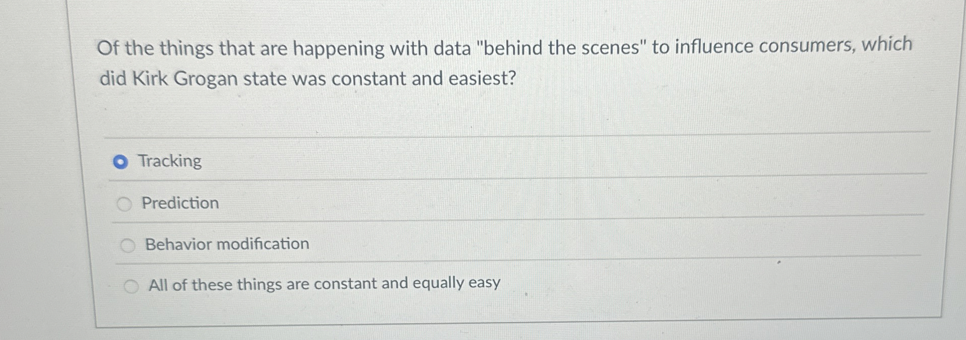 Solved Of the things that are happening with data "behind | Chegg.com