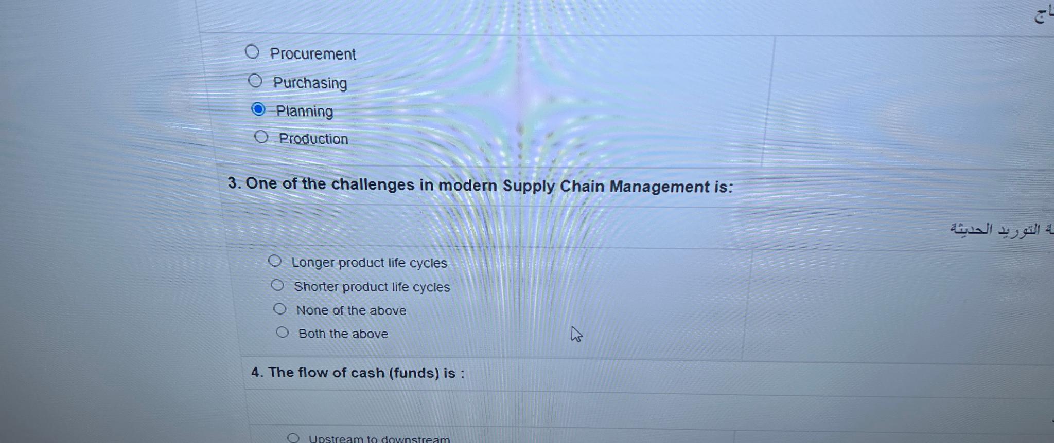 Solved ProcurementPurchasingPlanningProduction3. ﻿One of the | Chegg.com