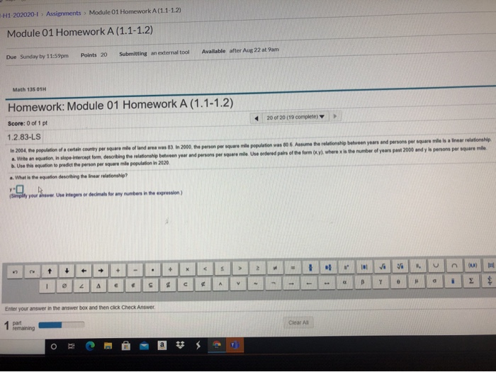 Solved HH1 202020-1 > Assignments > Module 01 Homework | Chegg.com