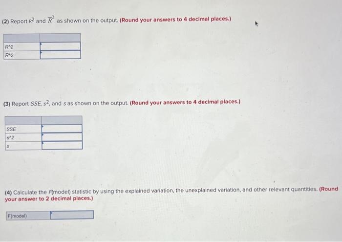 Solved Using the following JMP output of regression | Chegg.com