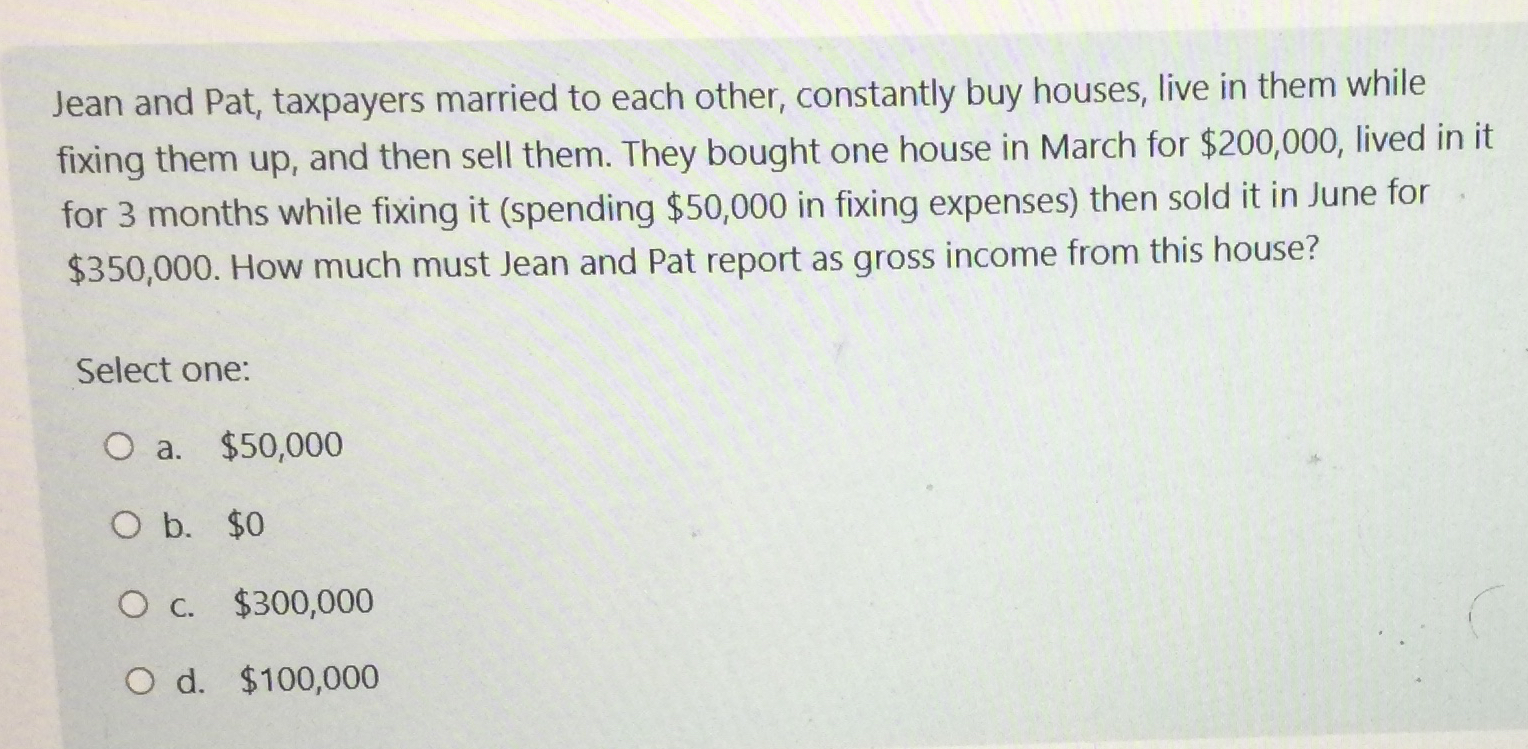 Solved Jean and Pat, taxpayers married to each other, | Chegg.com