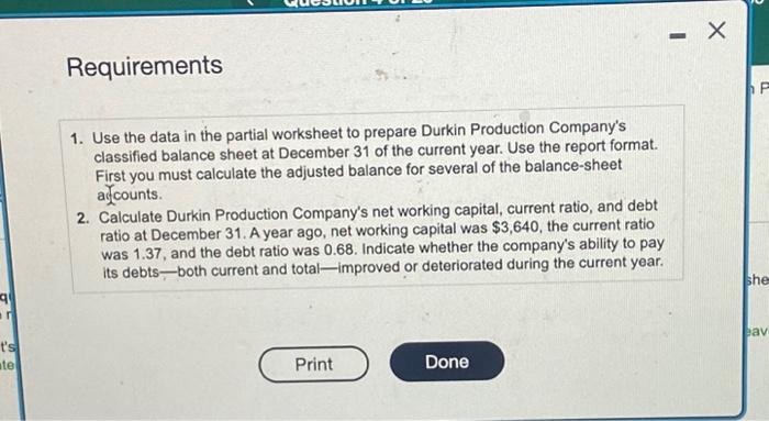 Solved The unadjusted trial balance and income statement | Chegg.com