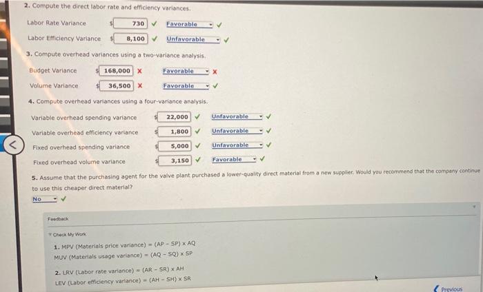 Solved Basic Variance Analysis, Revision of Standards, | Chegg.com