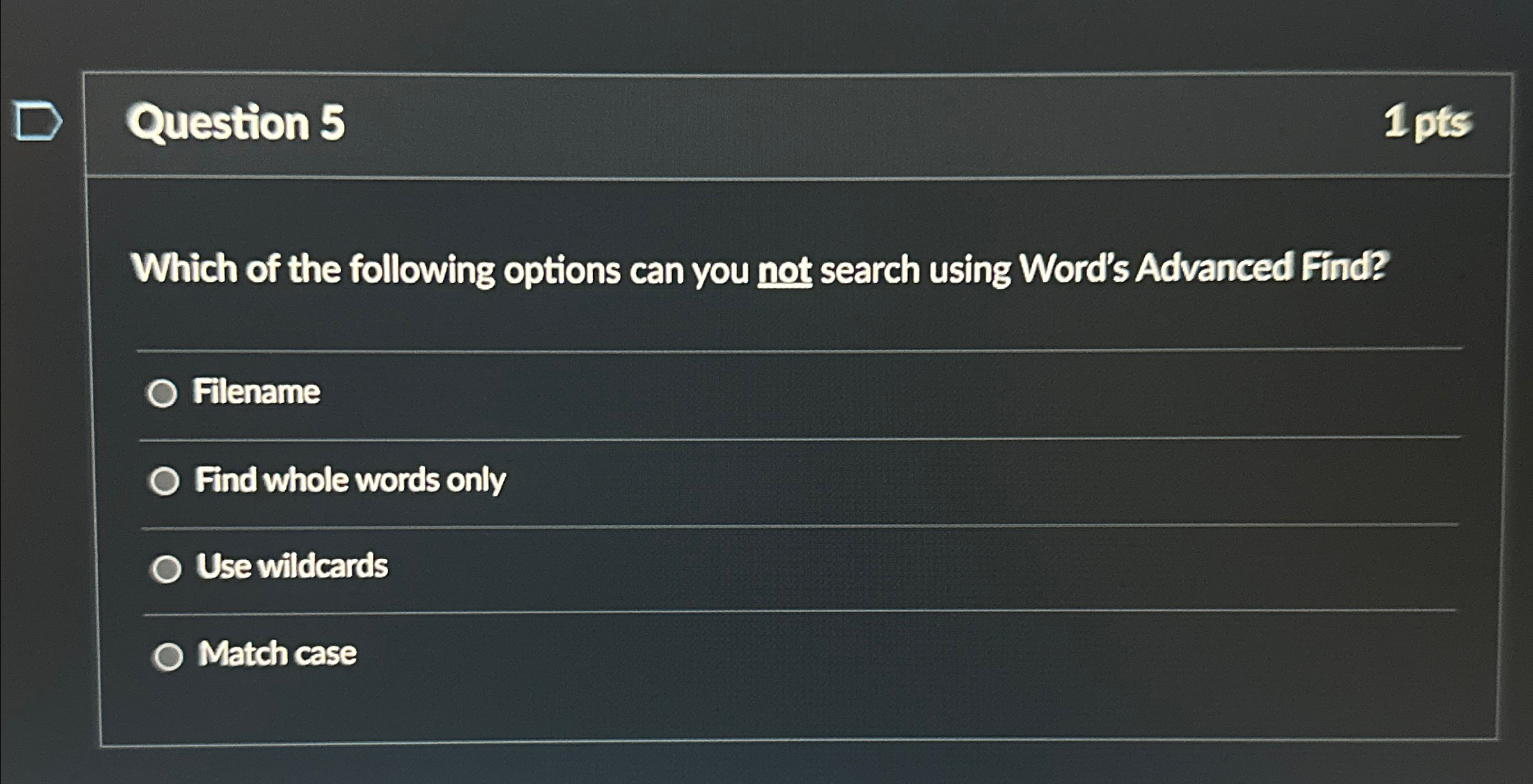 Solved Question 51 ﻿ptsWhich of the following options can | Chegg.com