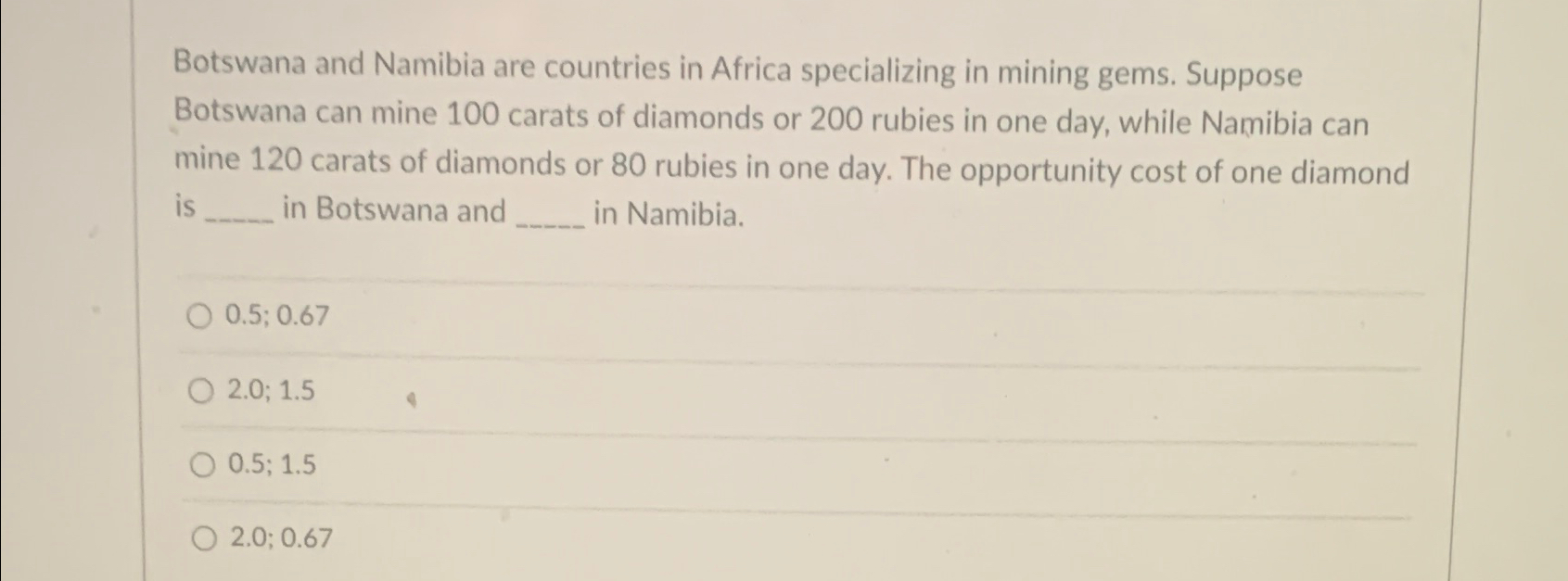 Solved Botswana and Namibia are countries in Africa | Chegg.com
