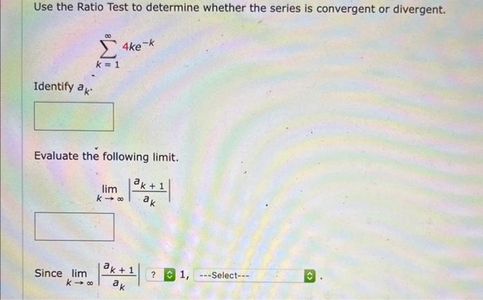 Solved Use the Ratio Test to determine whether the series is | Chegg.com