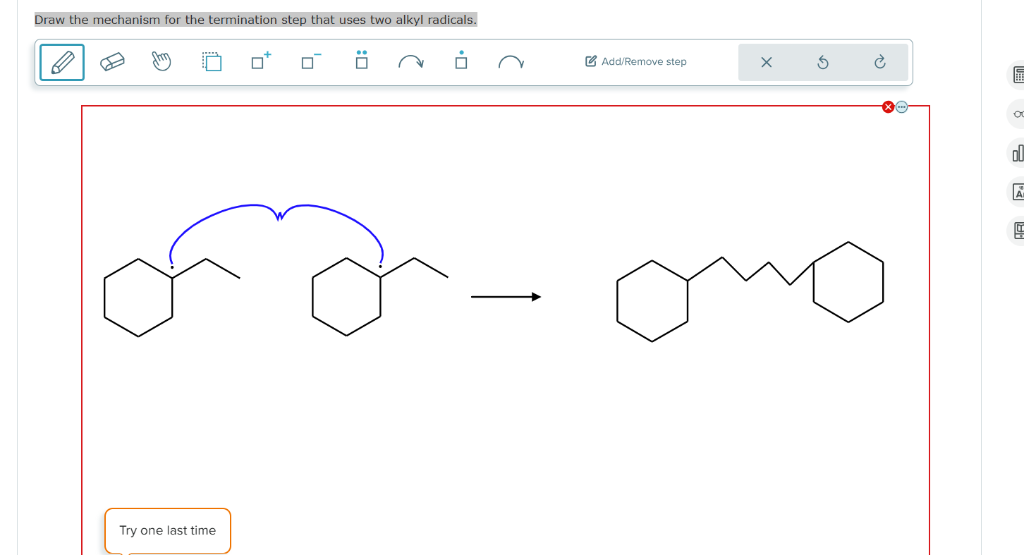 Solved Draw the mechanism for the termination step that uses | Chegg.com