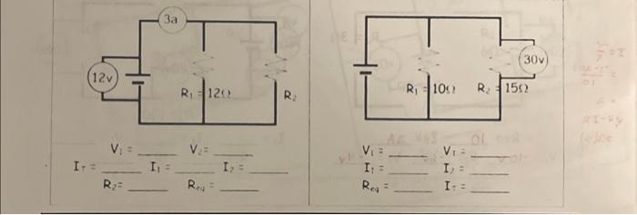 Solved Ir=I2=V1=R2=V2==R20= V1=I1=Req= | Chegg.com