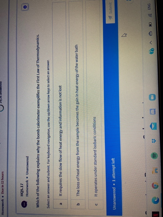 Solved Homework Due in 12 hours HQ5.17 Homework. Unanswered | Chegg.com