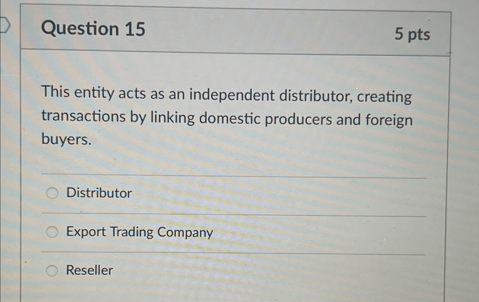 Solved Question 155 ﻿ptsThis entity acts as an independent | Chegg.com