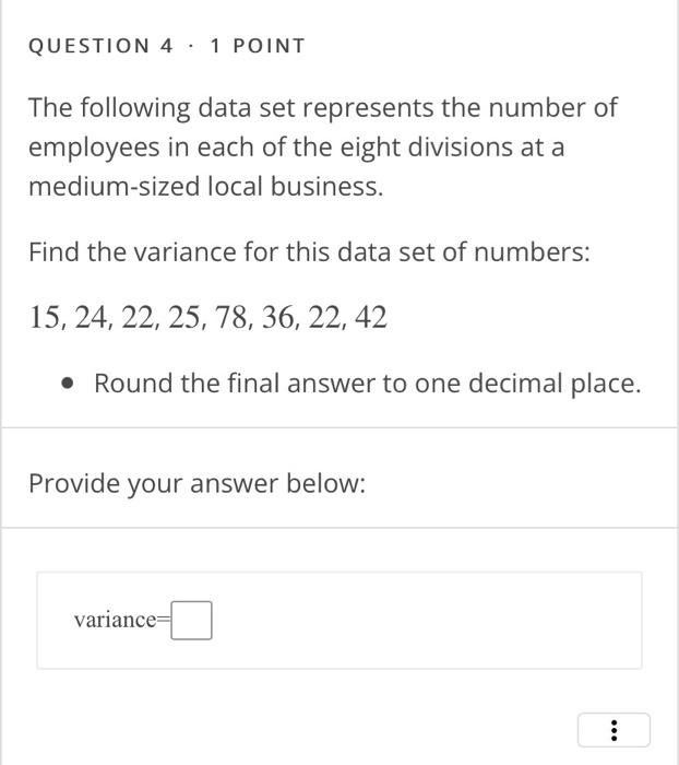 Solved The following data set represents the number of | Chegg.com