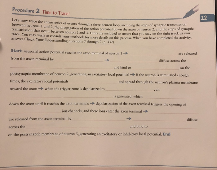 Solved Procedure 2 Time to Trace! 12 Let's now trace the | Chegg.com