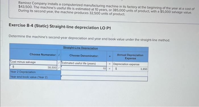 Solved Ramirez Company installs a computerized manufacturing | Chegg.com