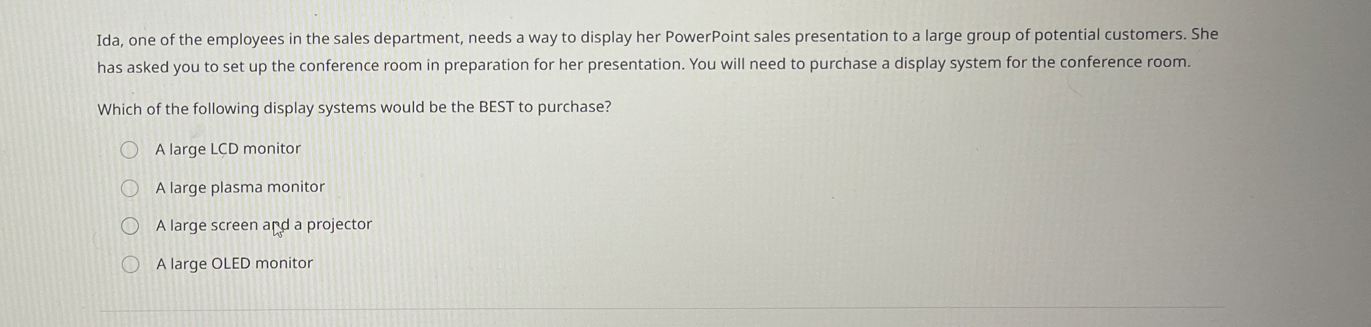 Solved Ida, one of the employees in the sales department, | Chegg.com