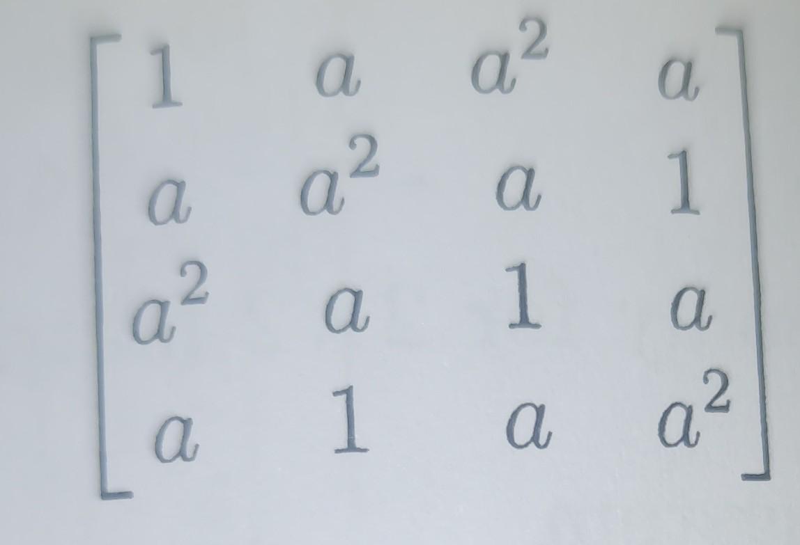 Solved Find And Factorise The Determinant Using Of The