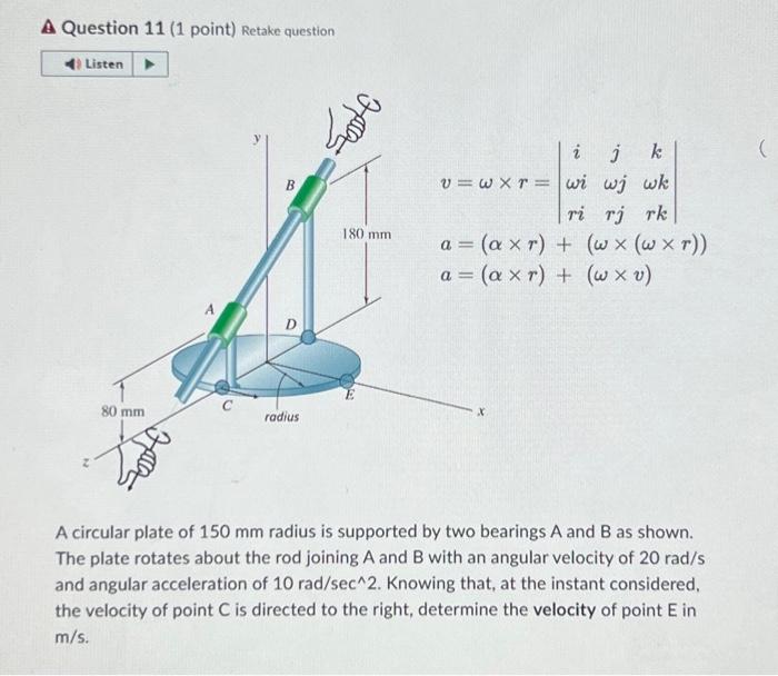 Solved A Question 11 (1 point) Retake question | Chegg.com
