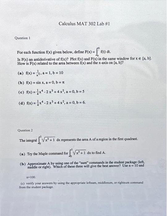 Solved For each function f(x) given below, define | Chegg.com