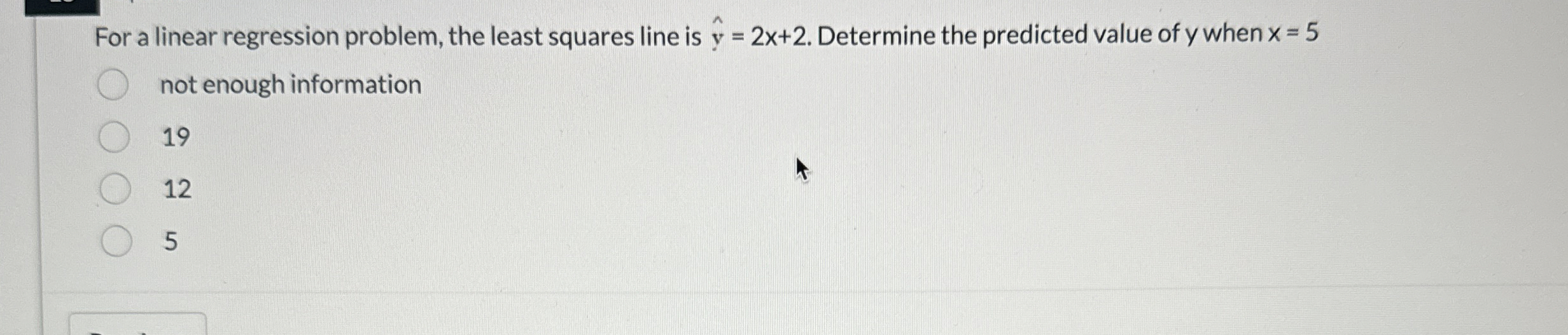For a linear regression problem, the least squares | Chegg.com