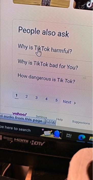 People also ask Why is TikTok harmful? Why is TikTok | Chegg.com