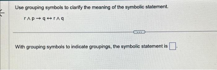 Solved Use grouping symbols to clarify the meaning of the | Chegg.com