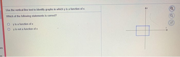 Solved Use the vertical line test to identify graphs in | Chegg.com