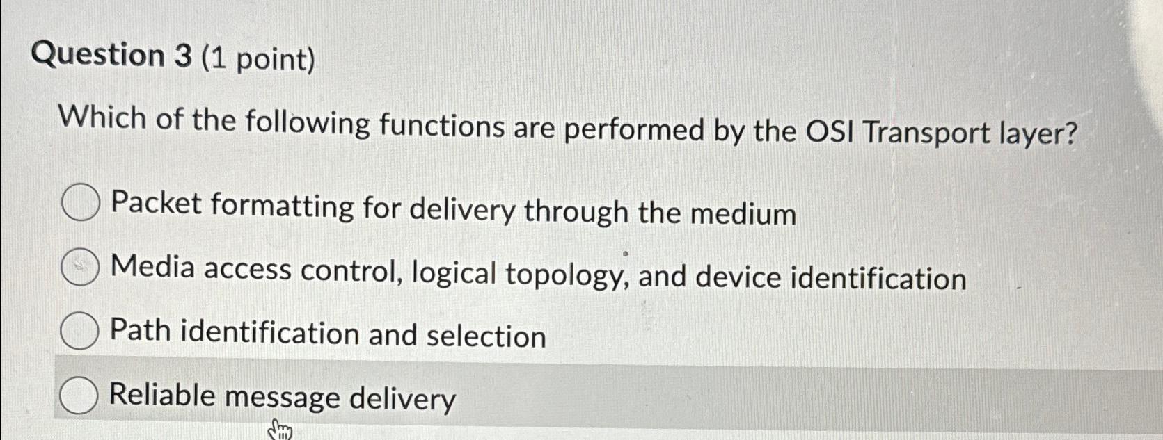 Solved Question 3 (1 ﻿point)Which of the following functions | Chegg.com