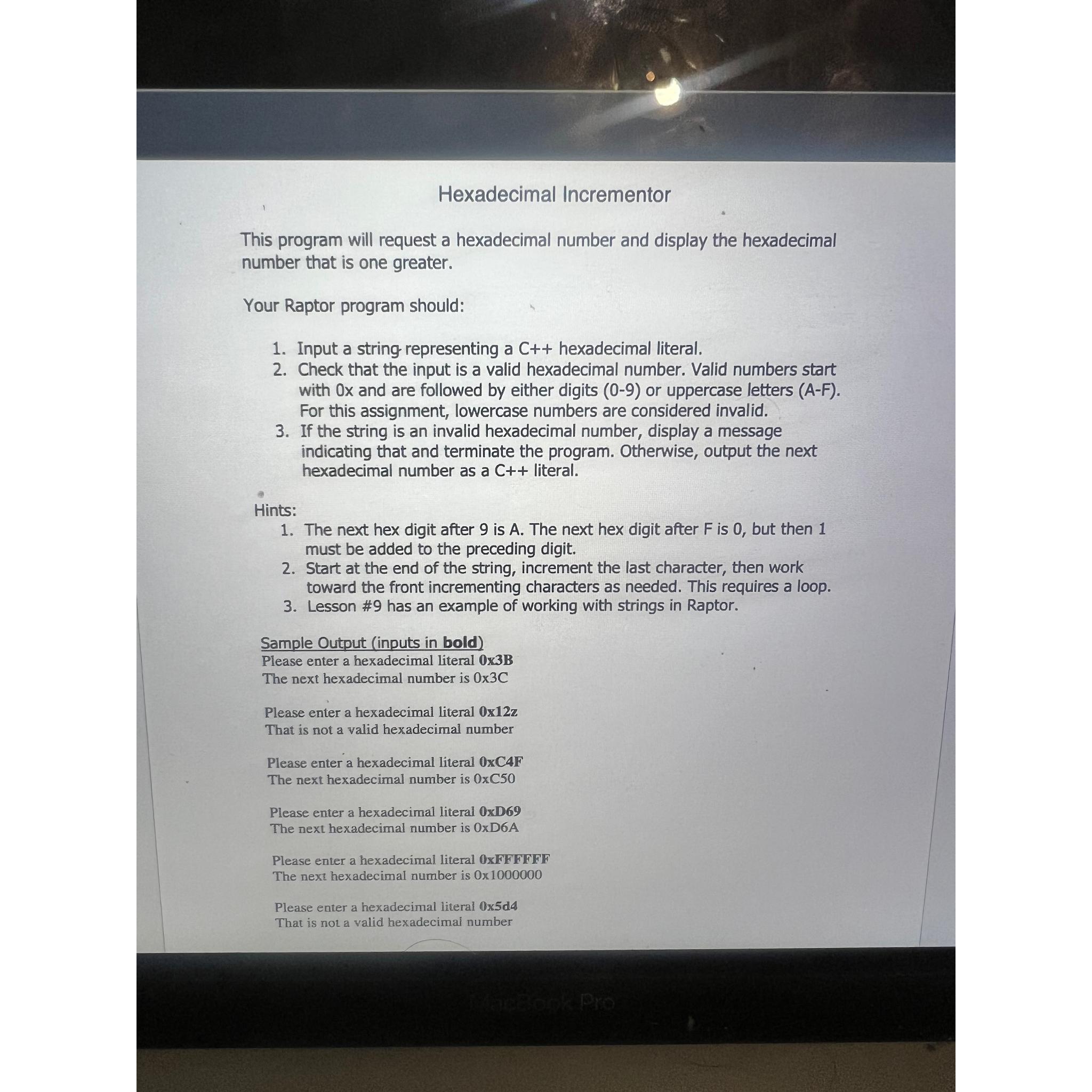 Solved I need raptor program and please upload images of the | Chegg.com