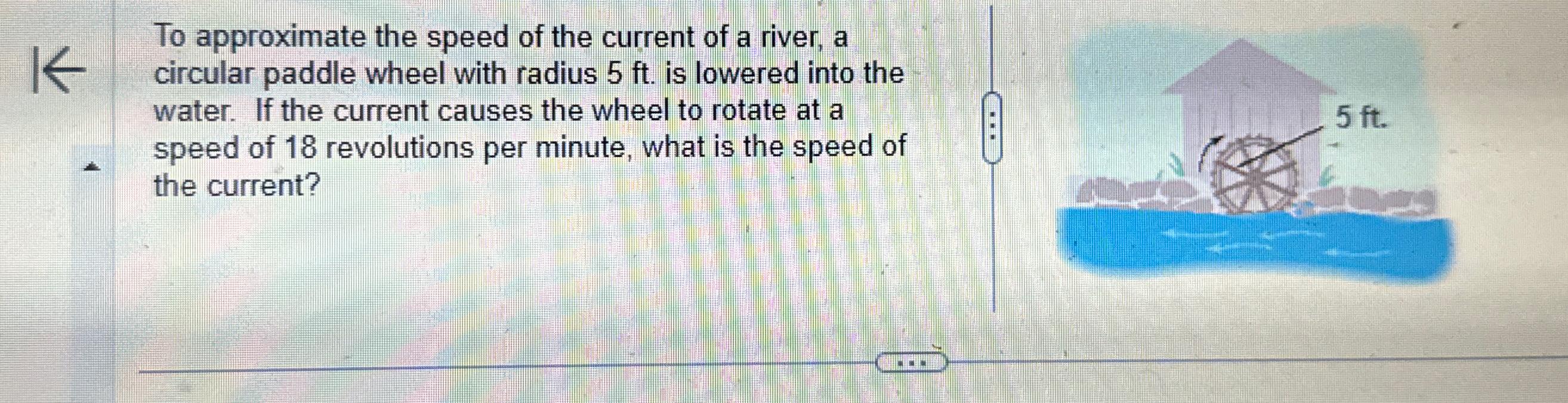 Solved To approximate the speed of the current of a river, a | Chegg.com
