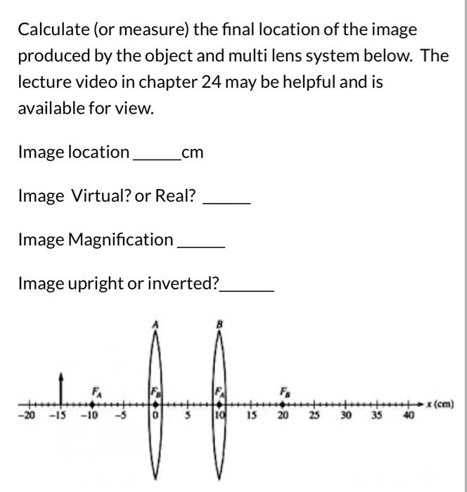 Solved Calculate (or measure) the final location of the | Chegg.com