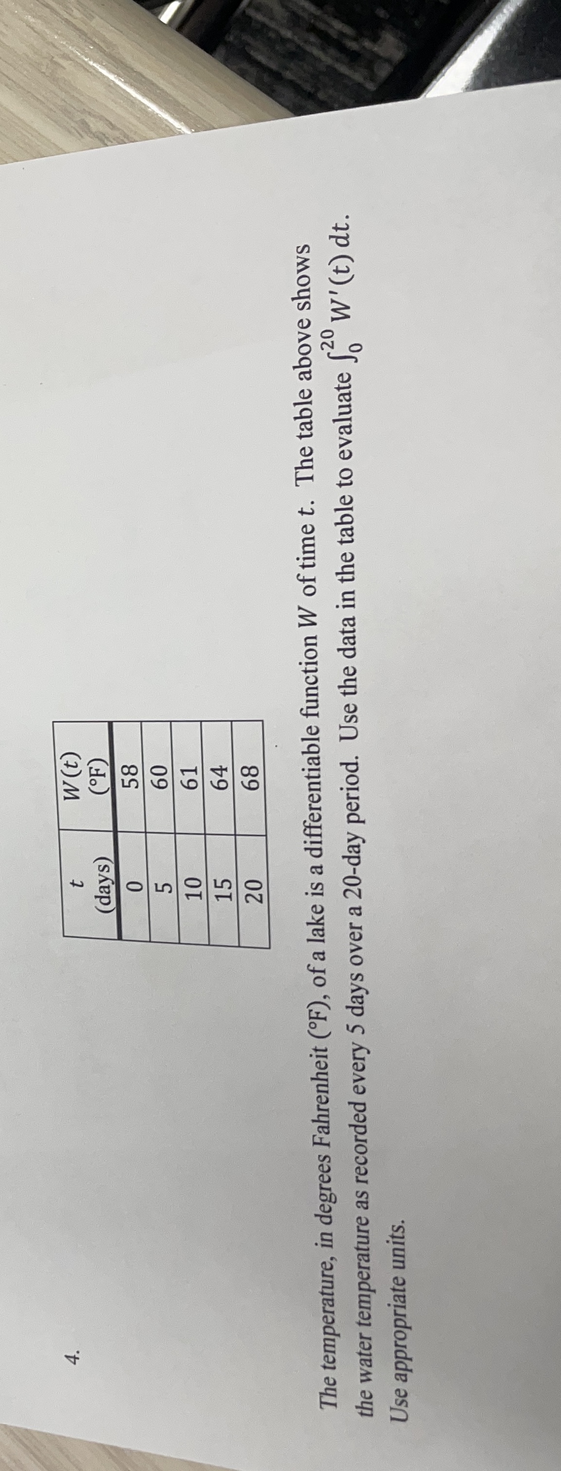 Solved The temperature, in degrees Fahrenheit (°F), ﻿of a | Chegg.com
