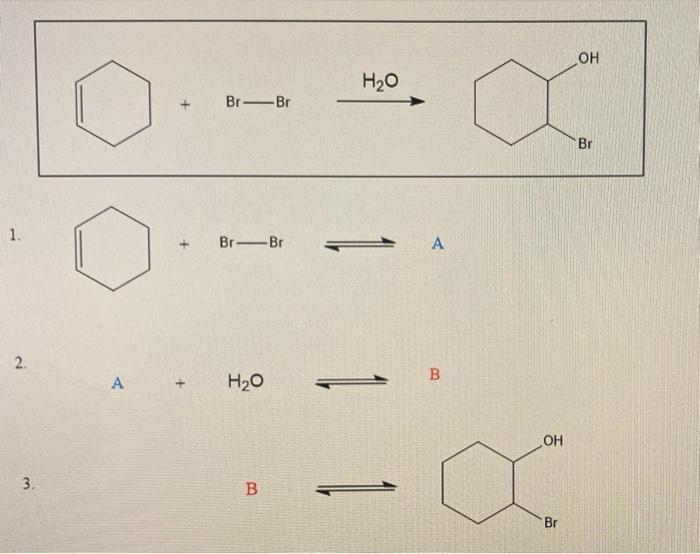 Solved Fill in the structures for the reactive intermediate | Chegg.com