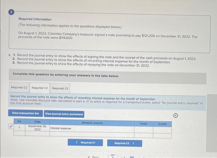 Solved Required information [The following information | Chegg.com