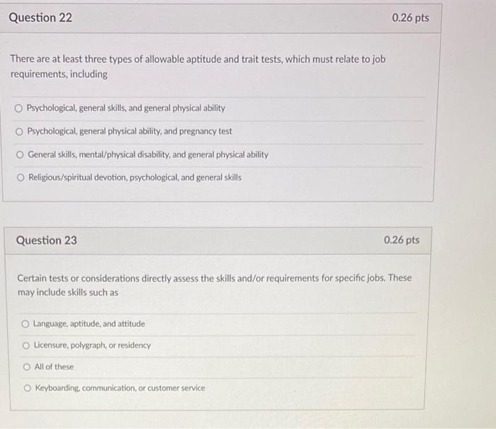Solved There are at least three types of allowable aptitude | Chegg.com