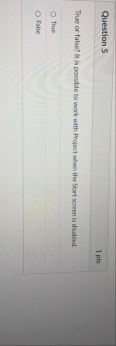 Solved Question 51 ﻿ptsTrue or false? It is possible to work | Chegg.com