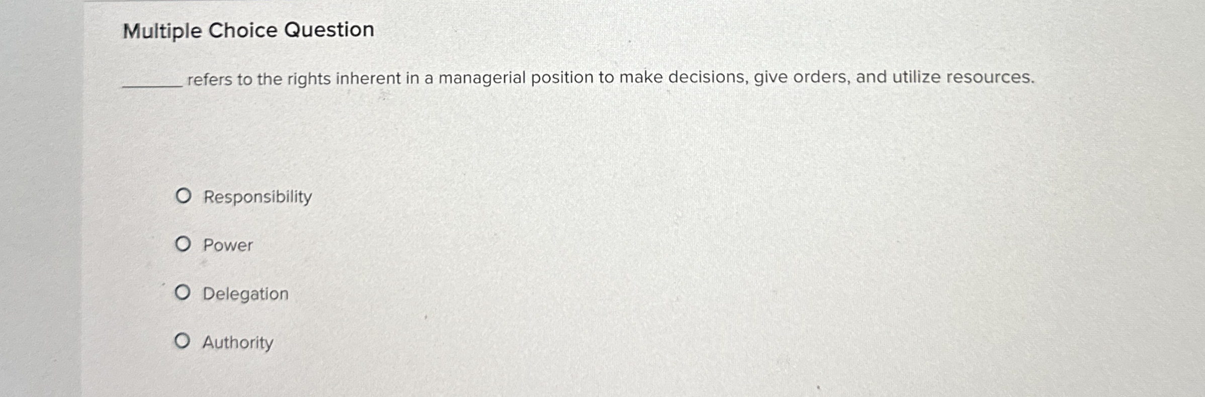Solved Multiple Choice Questionrefers to the rights inherent | Chegg.com